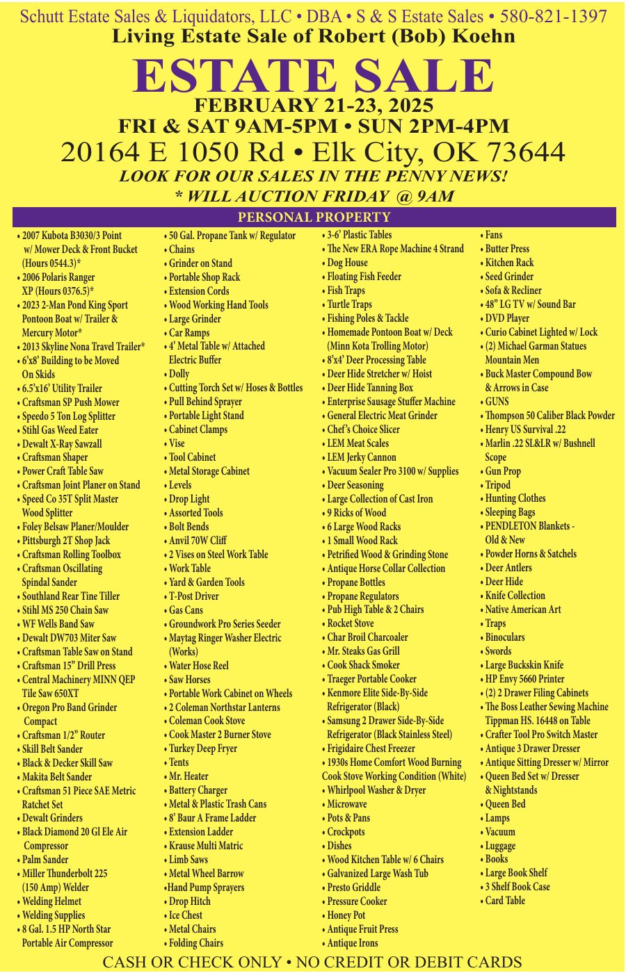 The Penny News Classifieds: Garage Sale / Estate Sales - Estate Sale in ...